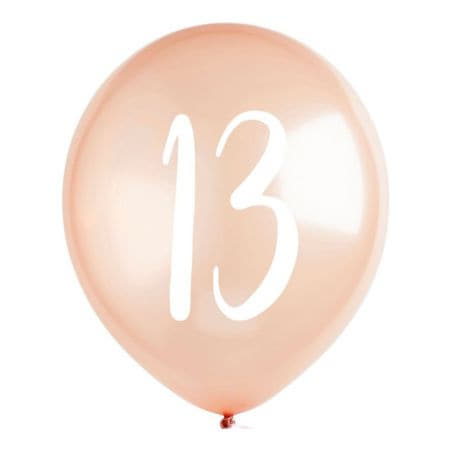 Rose Gold 13th Birthday Balloons I 13th Birthday Decorations - My Dream ...