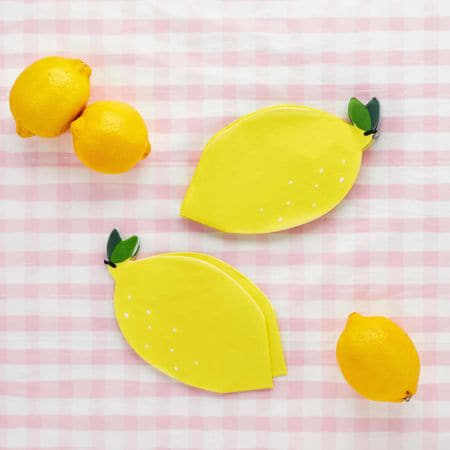 Sicilian Lemon Party Napkins I Lemon Party Supplies UK - My Dream Party ...