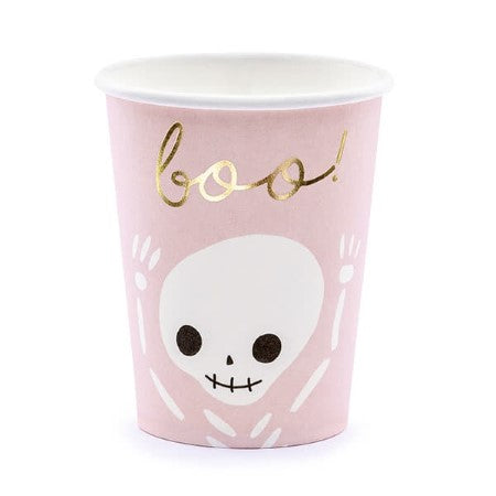 Boo Pink and Black Halloween Cups I Modern Halloween Party I UK - My ...