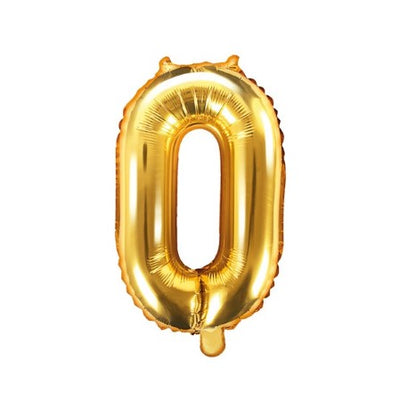 Small Gold Foil Number Balloons I Milestone Birthday Decorations I UK