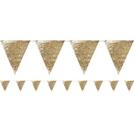Luxe Gold Glitter Bunting I Gold Party Decorations I UK - My Dream ...
