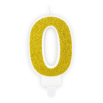 Gold Number Candles I Candle and Cake Accessories UK