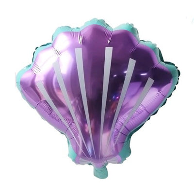 Purple Mermaid Sea Shell Foil Balloon I Under the Sea Party UK - My ...