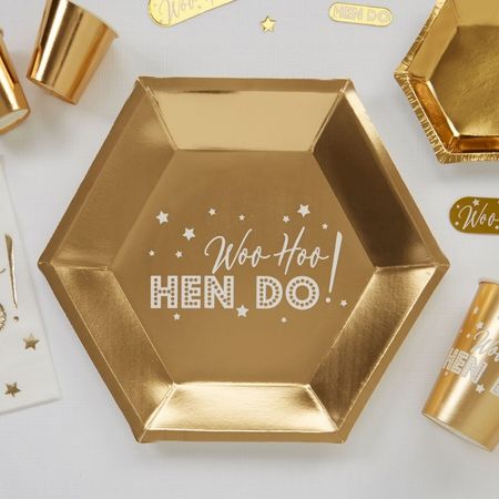 Woo Hoo Hen Do Plates I Hen Party Decorations I UK - My Dream Party Shop